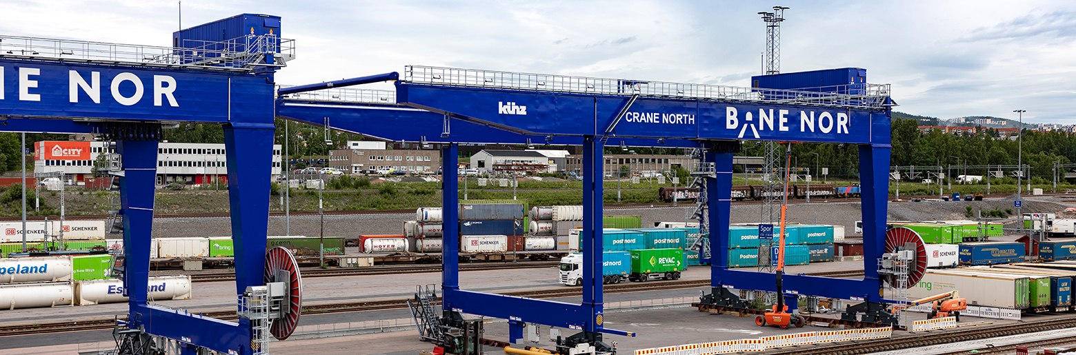 Bane NOR: Effektiviserer Alnabruterminalen med nye kraner